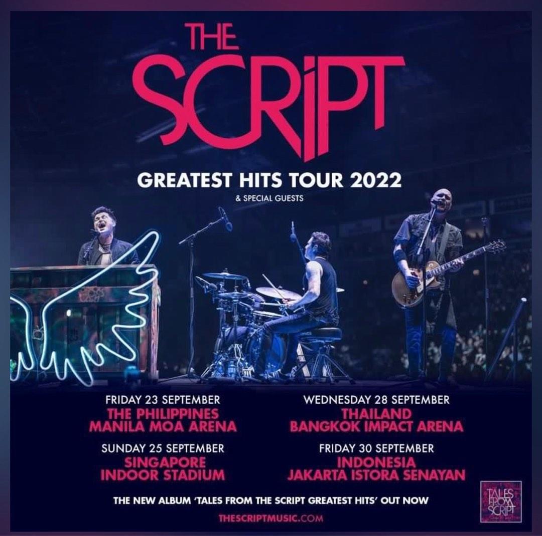 x1 Physical Ticket The Script Concert 2022, Tickets & Vouchers, Event ...
