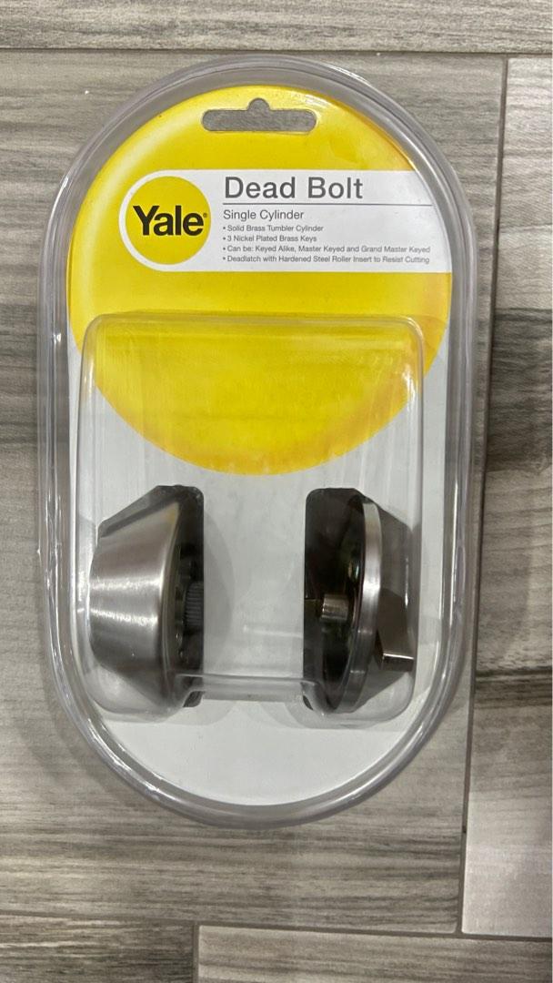 Yale Dead Bolt Lock (Single Cylinder), Furniture & Home Living ...