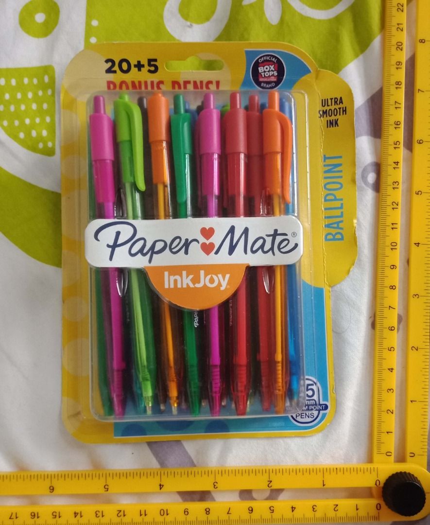 25 PC SET PAPERMATE Ink Joy Ballpoint Pens Ultra Smooth Ink 100RT ...