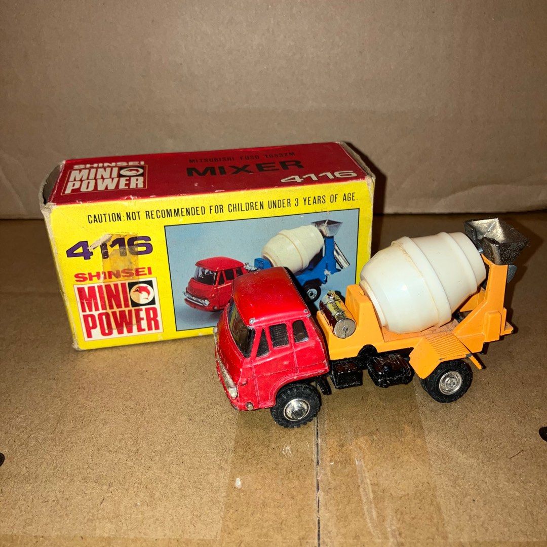 #29 懷舊 shinsei mini power 4116 1/60 三菱 Mitsubishi FUSO T6542M Mixer 混凝土 ...