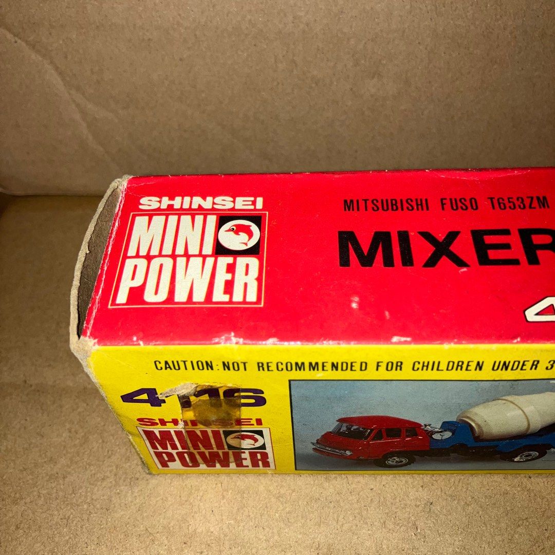 #29 懷舊 shinsei mini power 4116 1/60 三菱 Mitsubishi FUSO T6542M Mixer 混凝土 ...