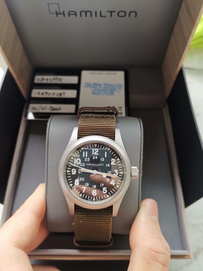 38mm full set Hamilton Khaki Mechanical h50 movement Field Military ...