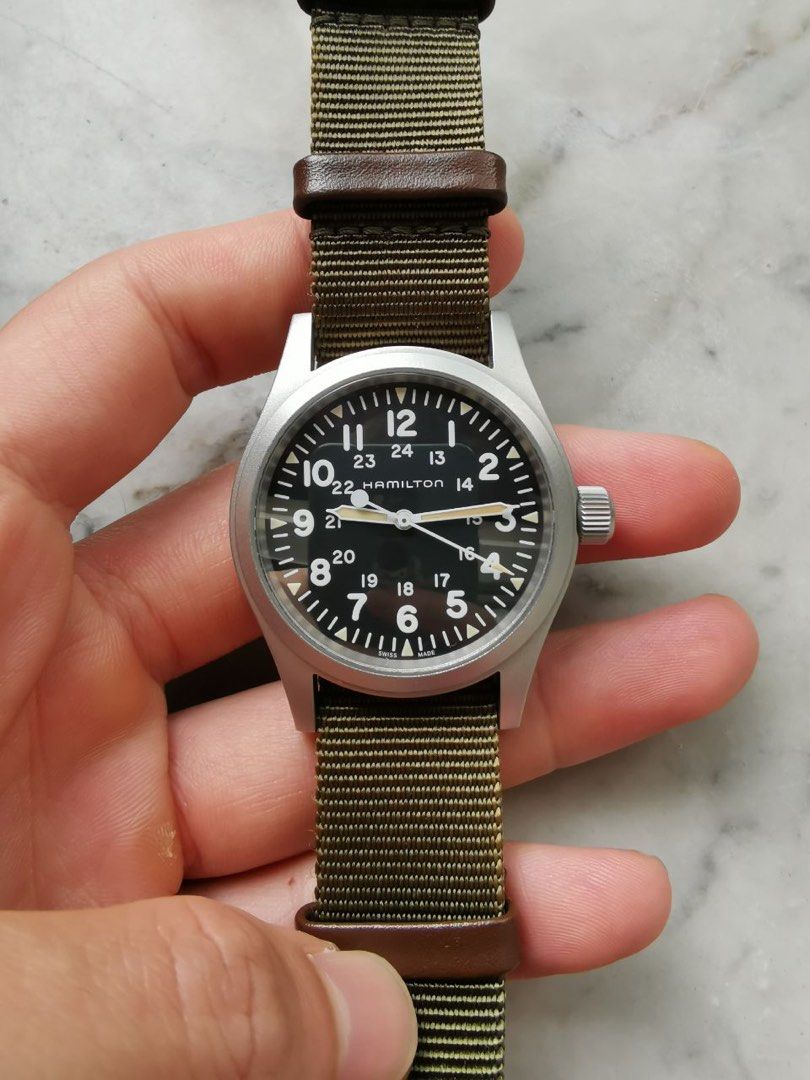 38mm full set Hamilton Khaki Mechanical h50 movement Field Military ...