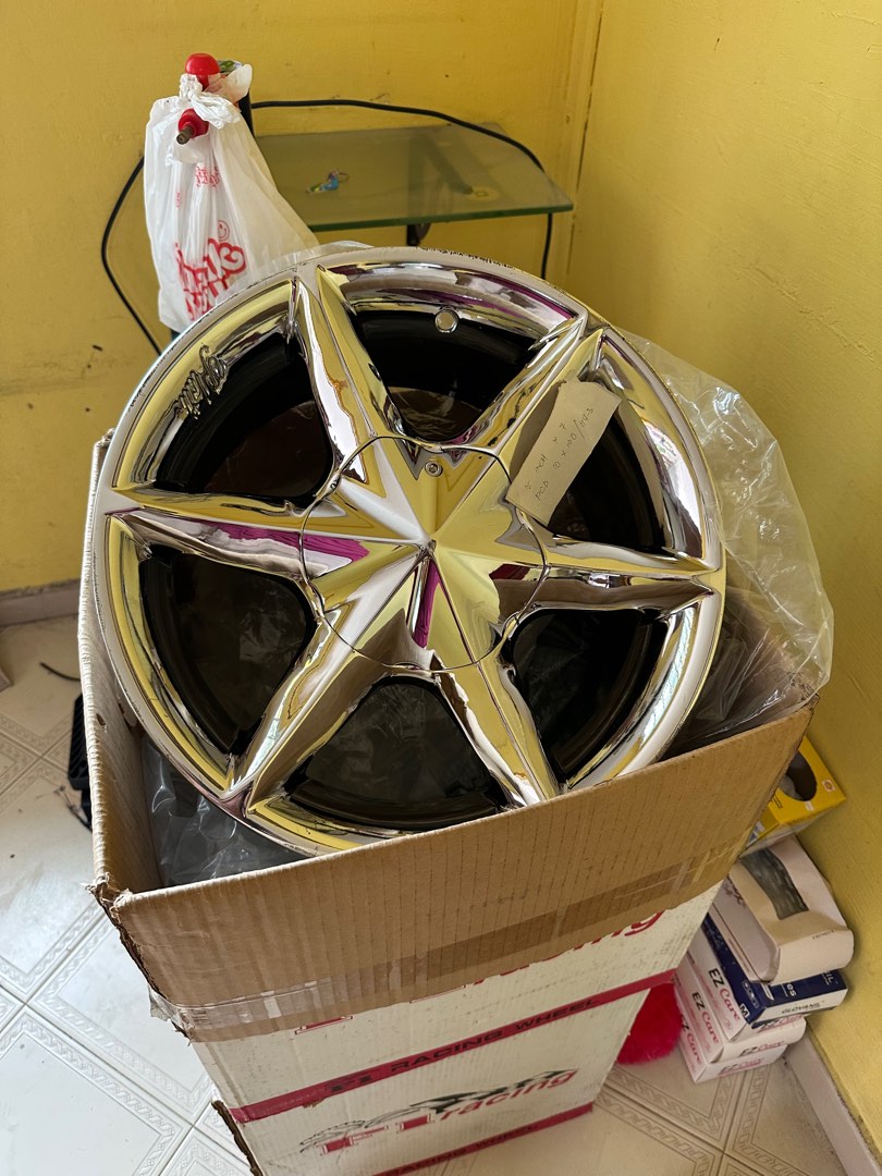 6 spoke star rims, Car Accessories, Tyres & Rims on Carousell