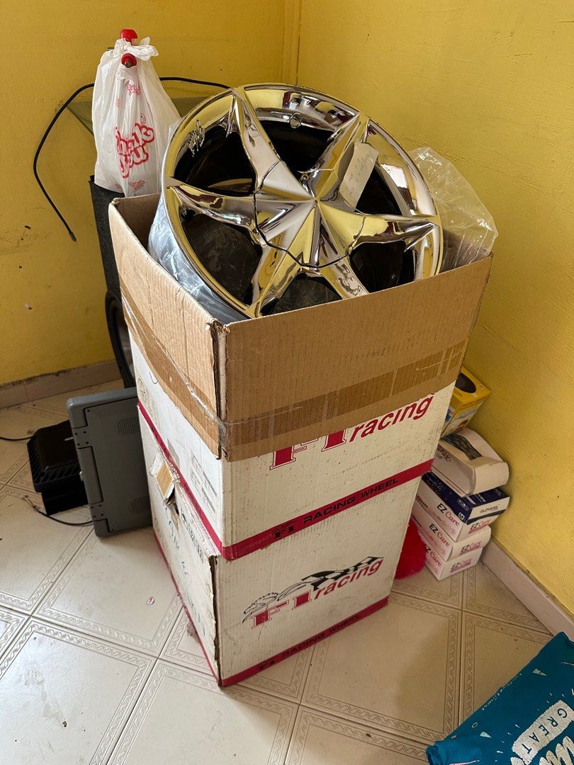6 spoke star rims, Car Accessories, Tyres & Rims on Carousell