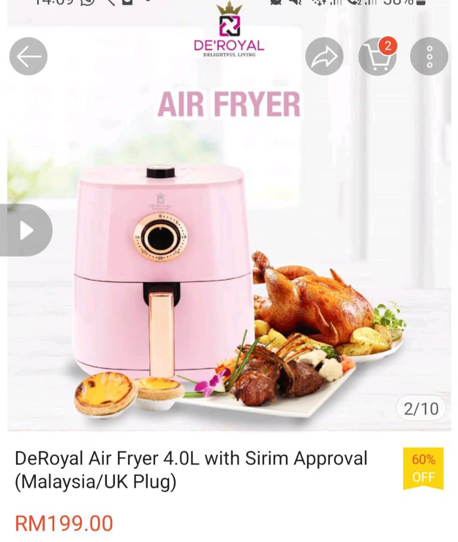 Airfryer, TV & Home Appliances, Kitchen Appliances, Fryers on Carousell