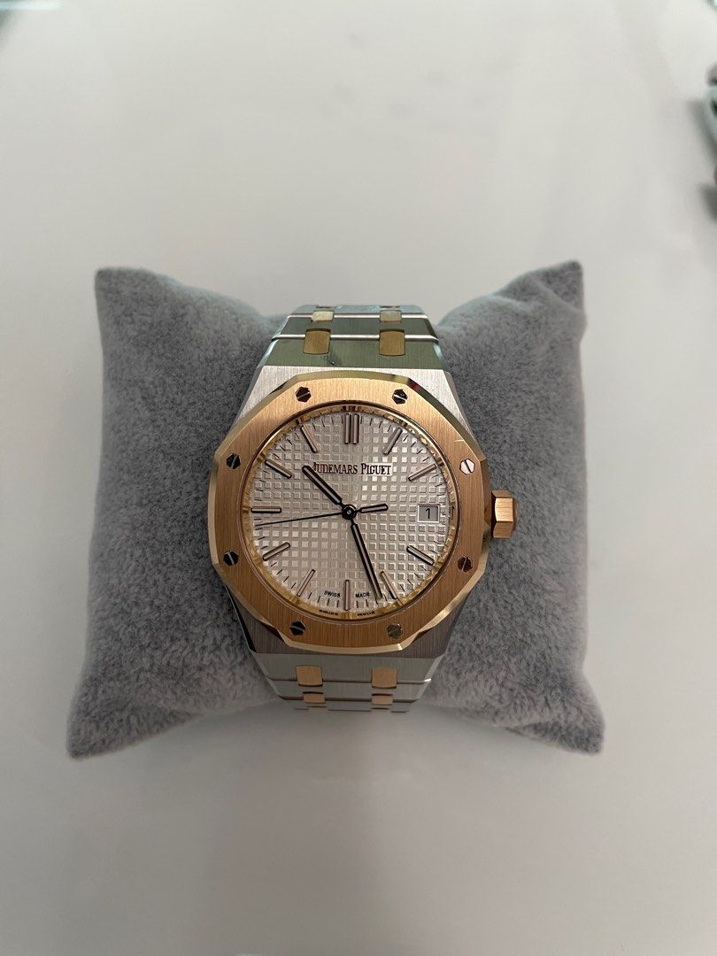 AP Royal Oak 15550sr 15550 37mm Rose Gold/ Steel 99% new, 名牌, 手錶 ...