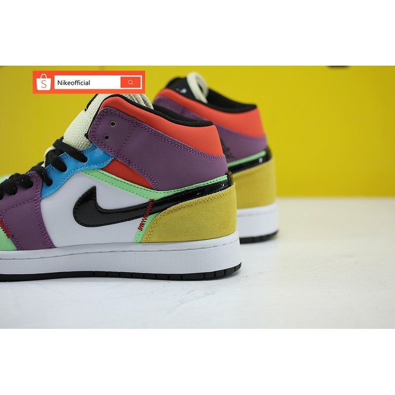 Authentic Nike Air JORDAN 1 MID SE Lightbulb Multi-color Sneaker Shoes ...