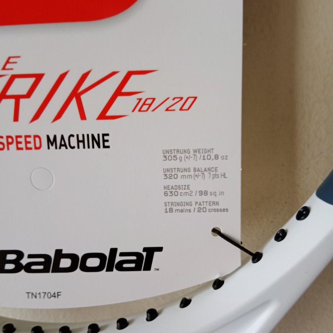 Babolat racket Brand new , tennis racquet with new strings, Sports ...
