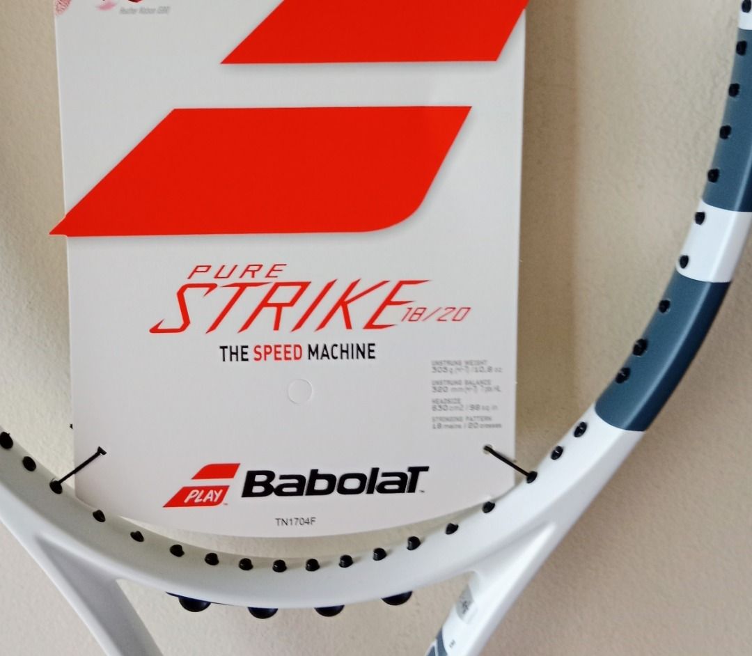 Babolat racket Brand new , tennis racquet with new strings, Sports ...