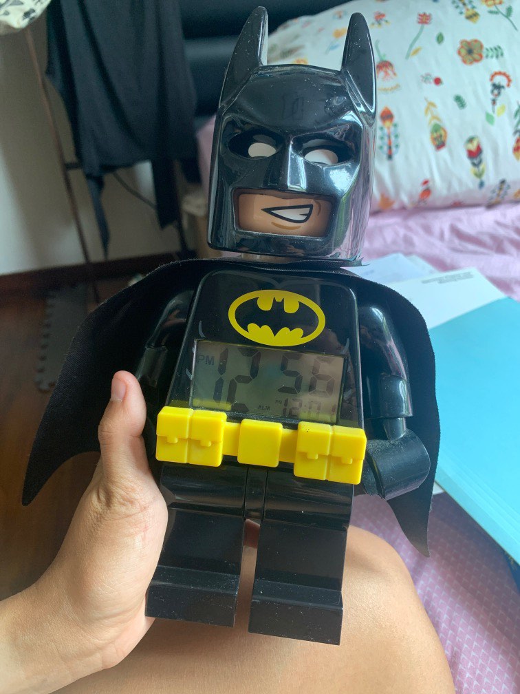 Batman Lego Alarm Clock, Furniture & Home Living, Home Decor, Clocks on ...