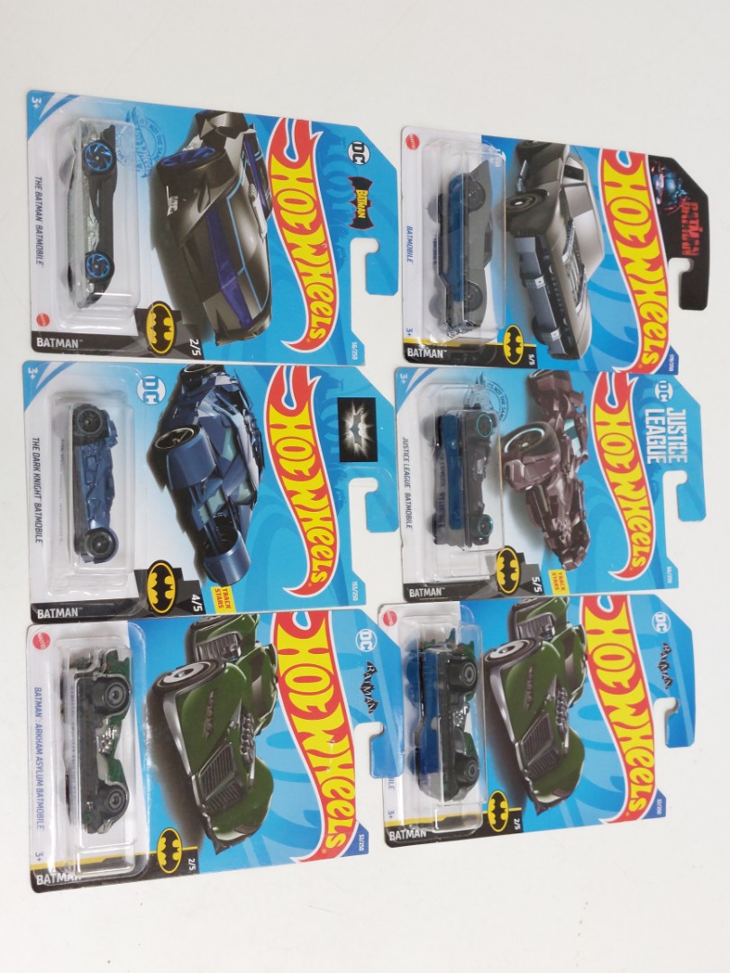 Batmobile batman 6 cars lot, Hobbies & Toys, Toys & Games on Carousell