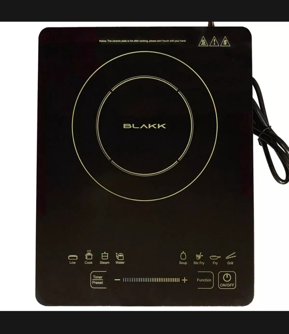 BLAKK Induction Cooker, TV & Home Appliances, Kitchen Appliances ...