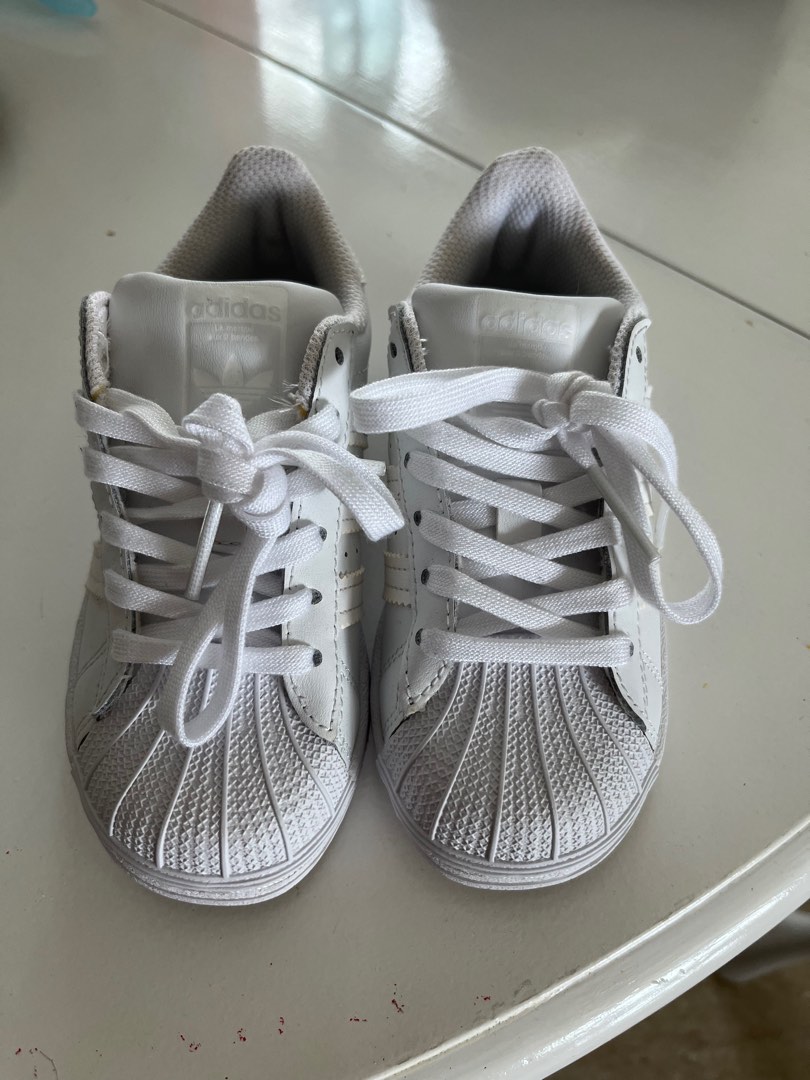 Brand new Adidas shell toe trainers, Babies & Kids, Babies & Kids ...