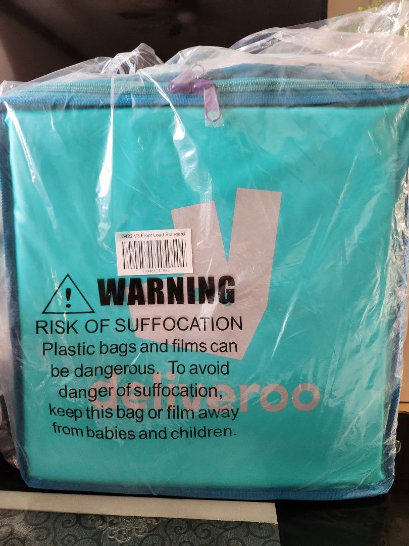 BRAND NEW DELIVEROO DELIVERY KIT, Motorcycles, Motorcycle Apparel on ...