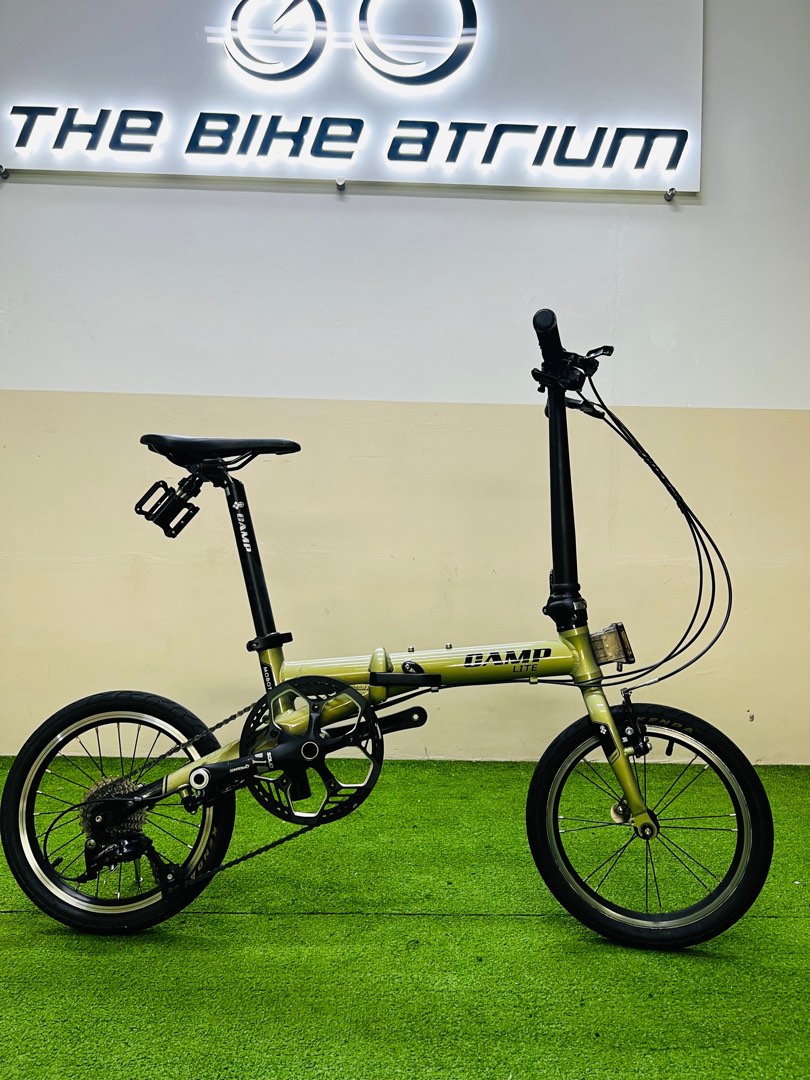 Camplite camp lite 9 speed foldable bicycle folding bike, Sports Equipment, Bicycles & Parts ...