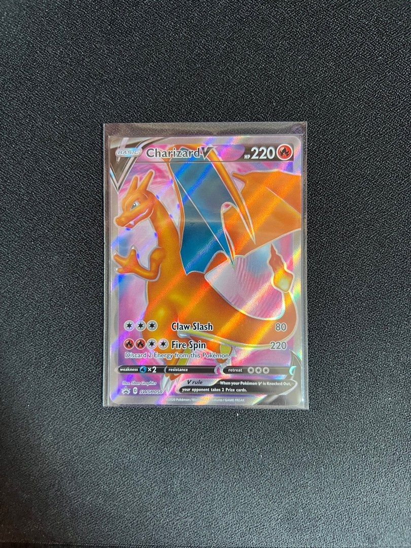 Charizard V SWSH050 Full Art Promo - Pokemon Sword & Shield Promos FA ...