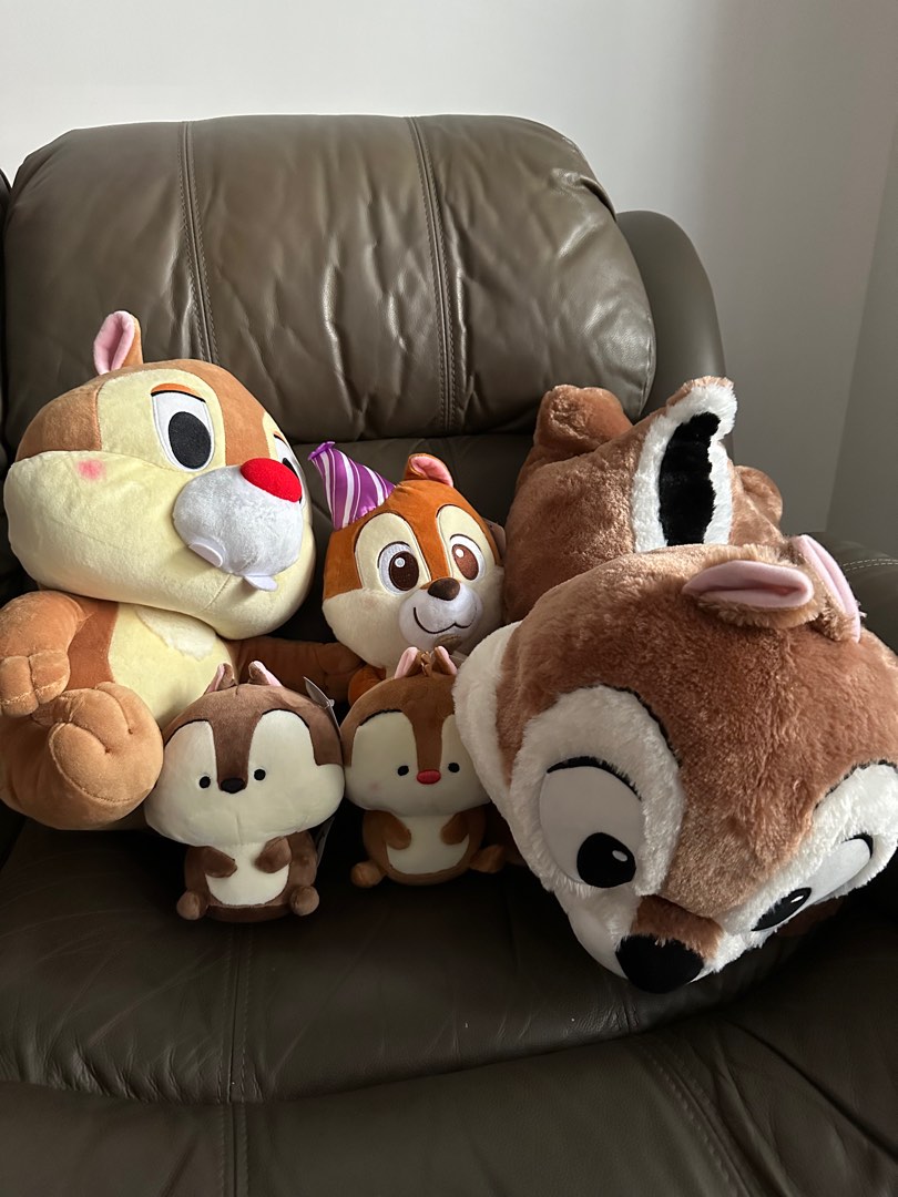 Chip and Dale soft toys, Hobbies & Toys, Toys & Games on Carousell