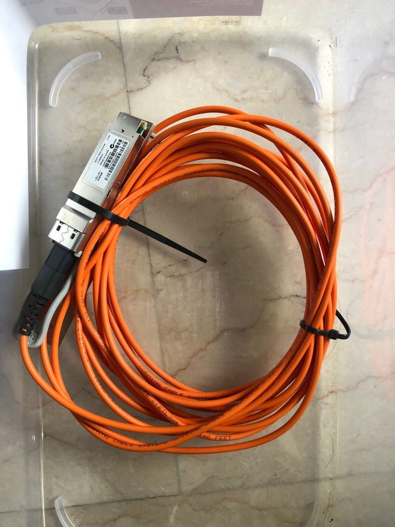 Cisco QSFP-H40G AOC5m cable fiber, Computers & Tech, Parts ...