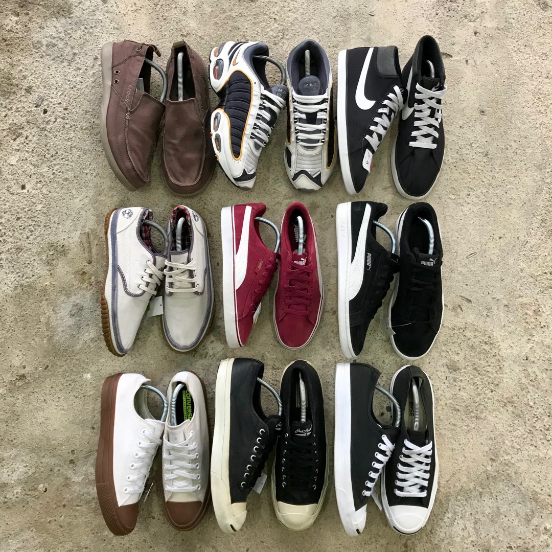 Cr0cs N1ke Timberland$ Puma C0nverse Jack Purc€ll Kasut Bundle, Men's ...