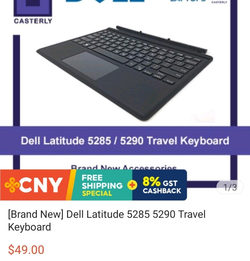 DELL Latitude 5285 2 in 1 Travel Keyboard, Computers & Tech, Parts ...