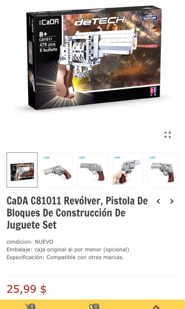 deTech C81011 Block Gun, Hobbies & Toys, Toys & Games on Carousell