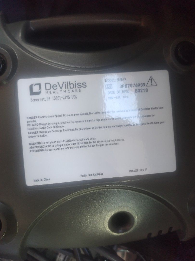 Devilbiss device nebulizer, Health & Nutrition, Medical Supplies ...