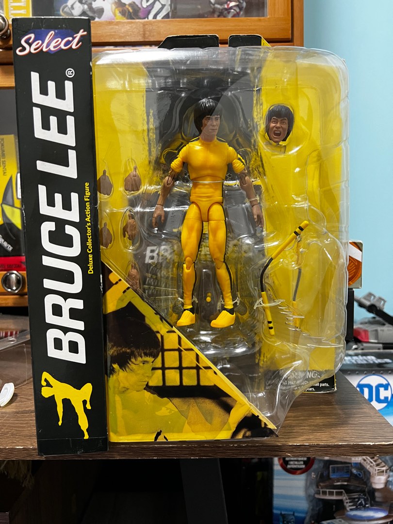 Diamond Select Bruce Lee Yellow Jumpsuit oDeluxe Collectors 7 inch ...