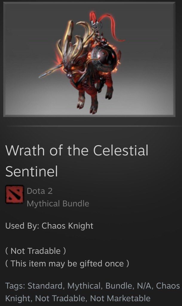 Dota2 Collector’s Cache - Chaos Knight (Wrath of the celestial sentinel), Video Gaming, Gaming ...