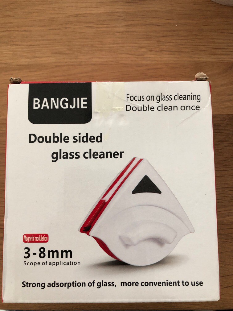 Double sided glass cleaner, Furniture & Home Living, Cleaning ...