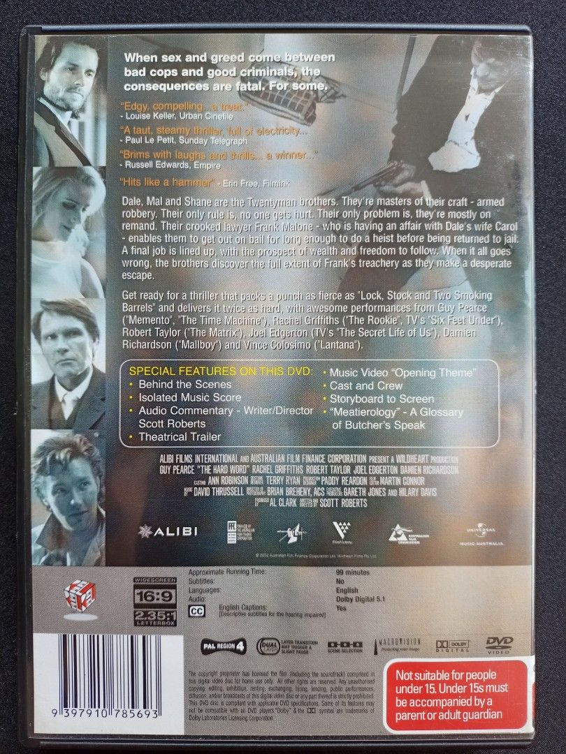 DVD The Hard Word, Hobbies & Toys, Music & Media, CDs & DVDs on Carousell