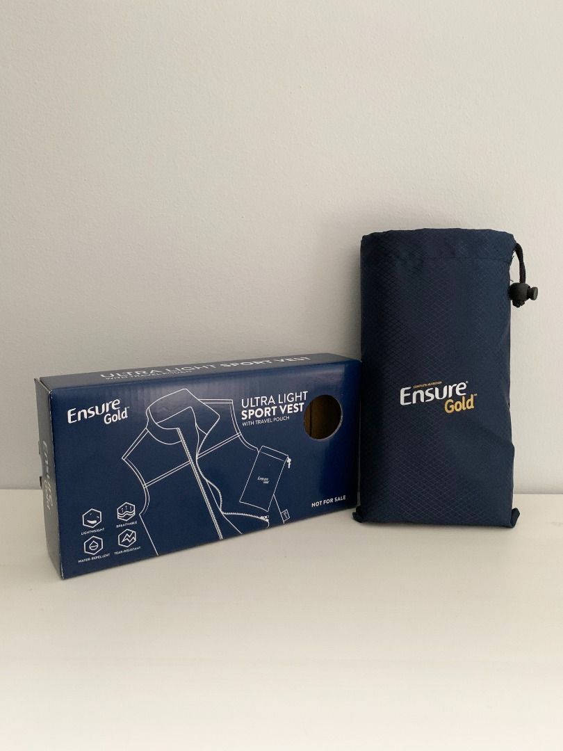 Ensure GOLD Ultra Light Sport Vest, Men's Fashion, Tops & Sets, Vests on Carousell