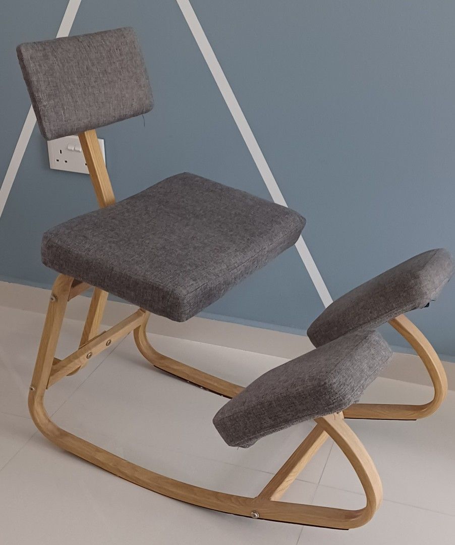 Ergonomics rocking chair with back support, Furniture & Home Living ...