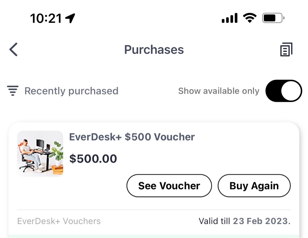 Everdesk+ $500 voucher, Furniture & Home Living, Furniture, Tables ...
