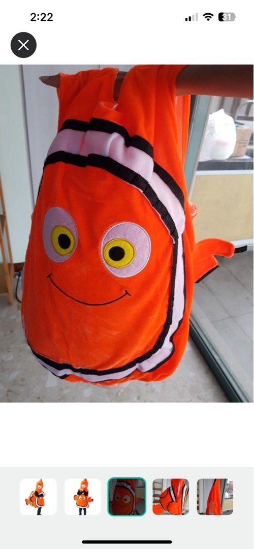 Finding Nemo Halloween costume, Babies & Kids, Babies & Kids Fashion on ...