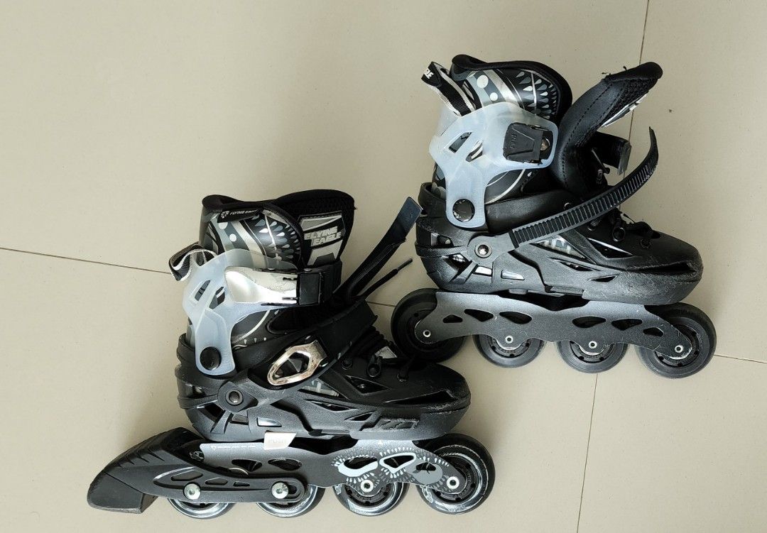Flying Eagle Rollerblade/Inline Skates Black Color for Kids Size 28-32 ...