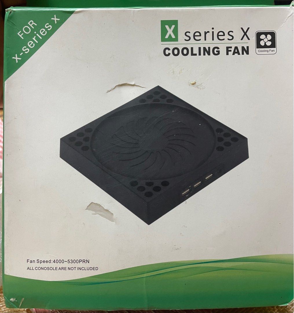 For Xbox Series X Cooling Fan Base Vertical Stand Game Host Console ...