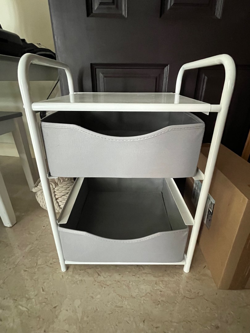 FREE grey and white small drawer set and white display tray, Furniture ...