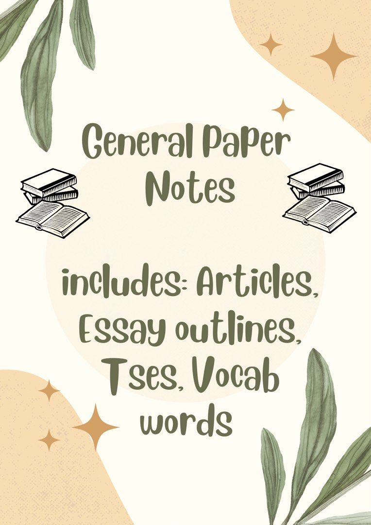 General Paper notes, Hobbies & Toys, Books & Magazines, Textbooks on ...