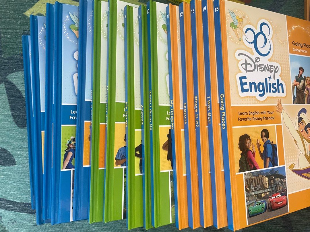 Grolier Disney English Complete 15 Books Set, Hobbies & Toys, Books ...