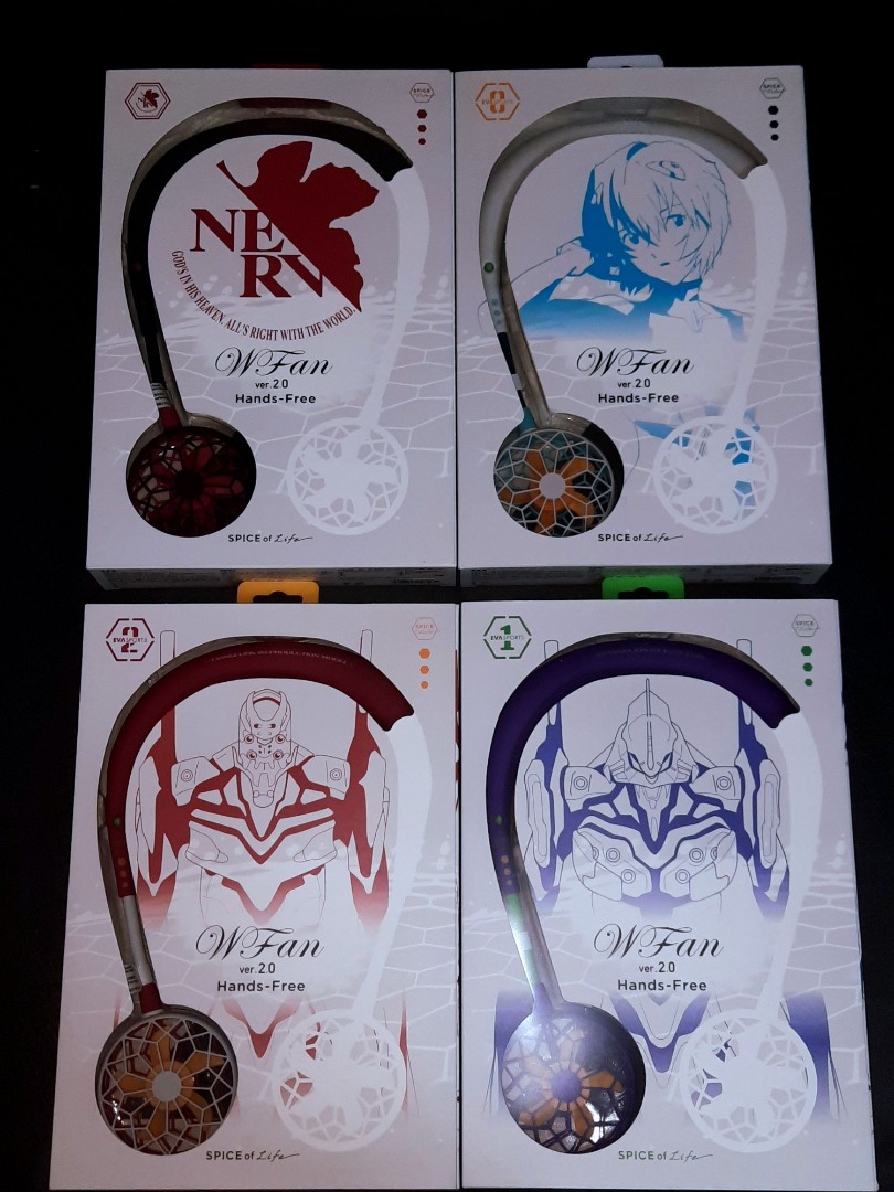 Hands-Free Wireless W Fan 2nd Edition Evangelion Series by Spice of ...