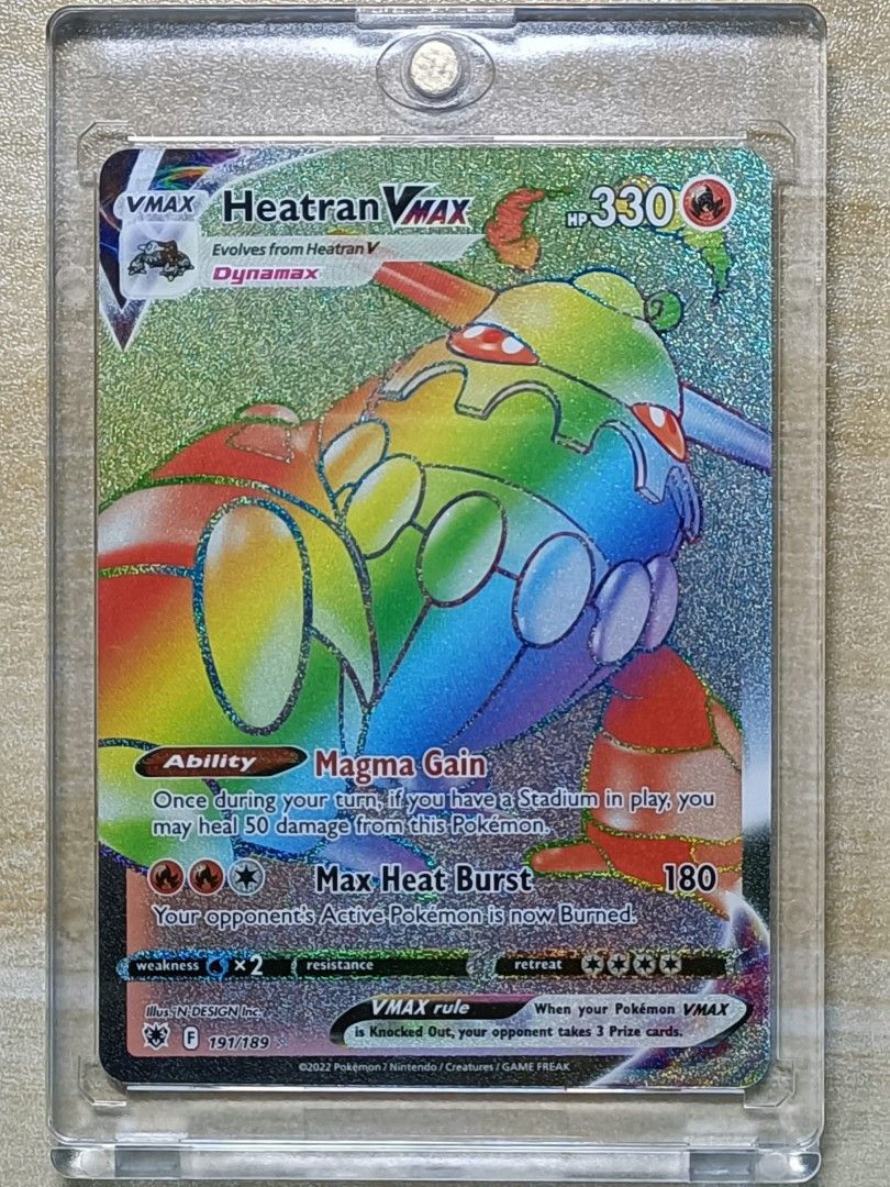 Heatran Vmax Rainbow Rare (Astral Radiance), Hobbies & Toys, Toys ...