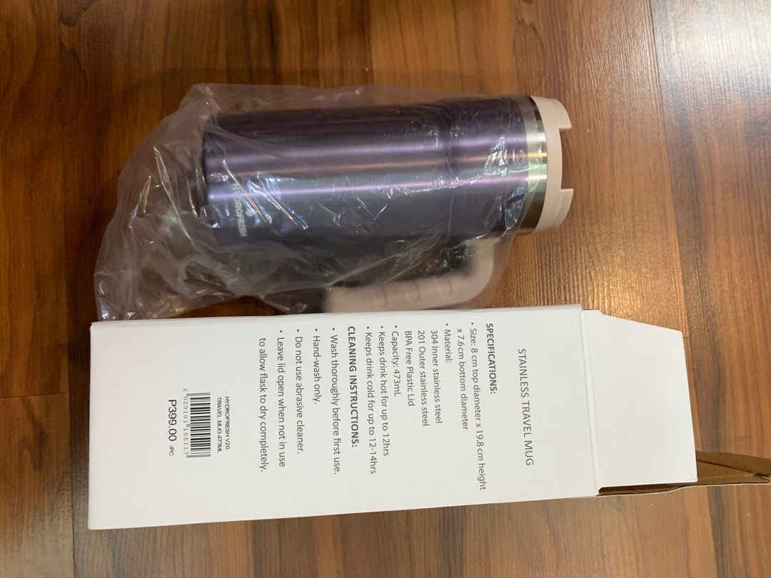 Hydrofresh Hydroflask Pink Purple Stainless Steel trAvel Mug 473mL ...