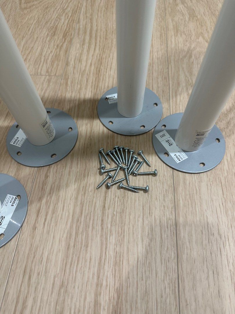 Ikea Adils, Linnmon Table legs., Furniture & Home Living, Furniture ...