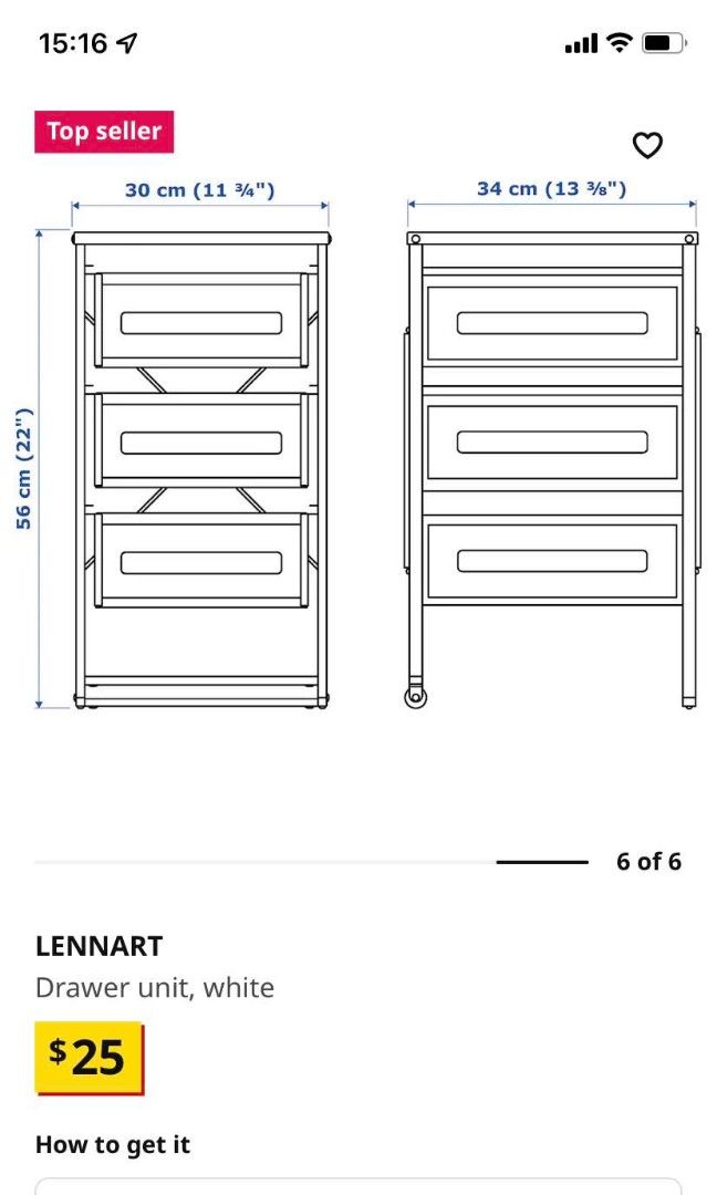 IKEA LENNART, Furniture & Home Living, Furniture, Shelves, Cabinets ...