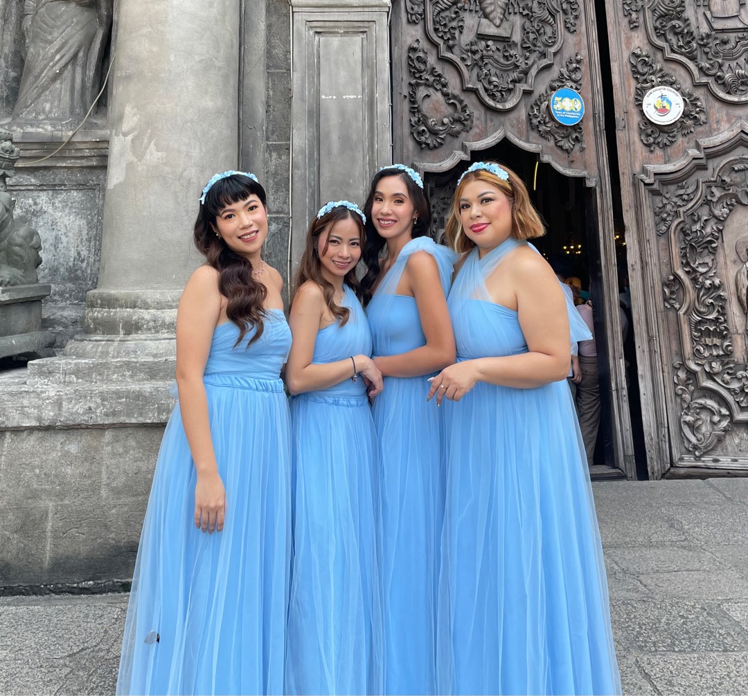 Infinity dress with tulle, Women's Fashion, Dresses & Sets, Evening ...