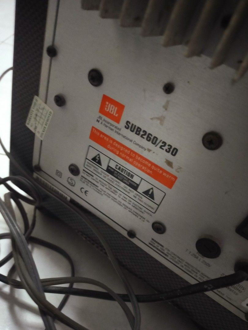 Jbl active subwoofer, Audio, Other Audio Equipment on Carousell