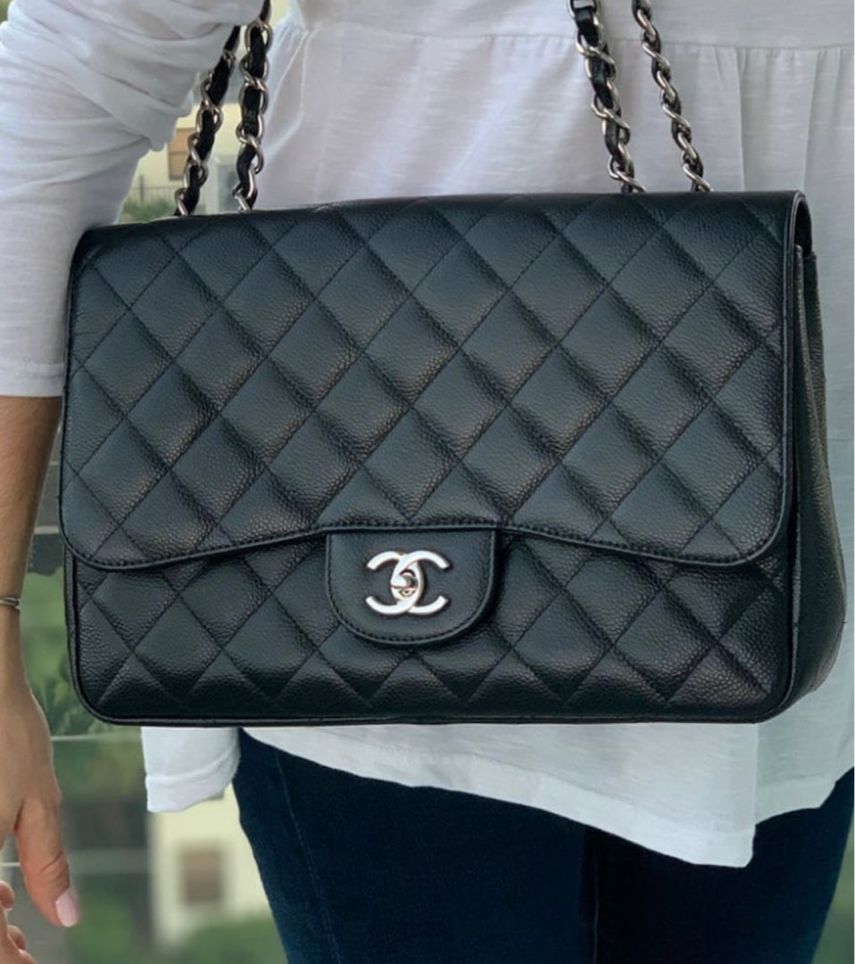 Jumbo chanel, Luxury, Bags & Wallets on Carousell