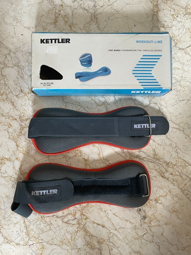 Kettler Weighted Foot Bands 3kg/Pair, Sports Equipment, Exercise ...