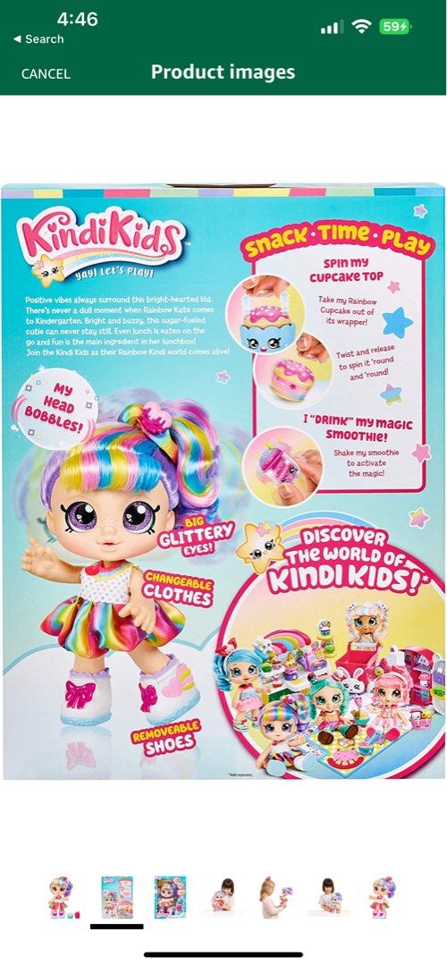 Kindi Kids Doll - Rainbow Kate, Hobbies & Toys, Toys & Games on Carousell